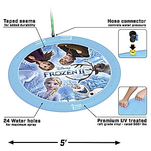 GoFloats Disney Pixar Splash Pad Mats and Water Sprinklers for Kids - Frozen, Cars, Mickey, Nemo and Toy Story