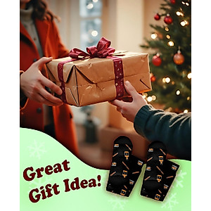 Whiskey Related Gifts Whiskey Socks for Men and Women Celebration Socks 1-Pair Novelty Crew Socks