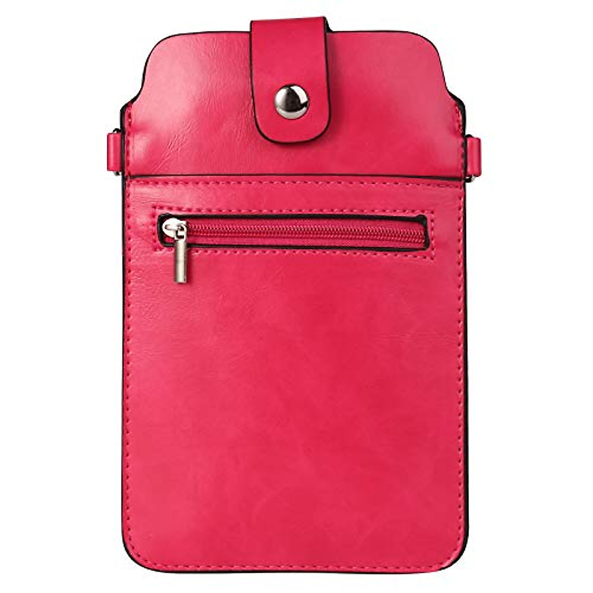 BXQ Touch Screen Crossbody Wallet Purse Compatible for iPhone 14 Pro Max/Pixel 7 Pro/Motorola Edge 30 Pro/G Power (Pink)