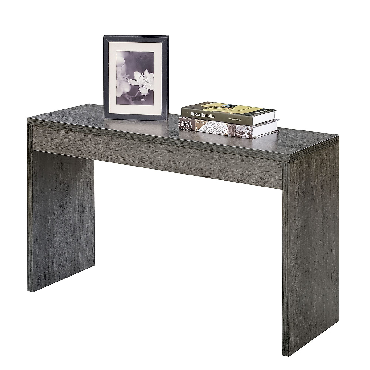 Convenience Concepts Northfield Hall Console Desk Table, 48"L x 15.5"W x 28"H, Weathered Gray