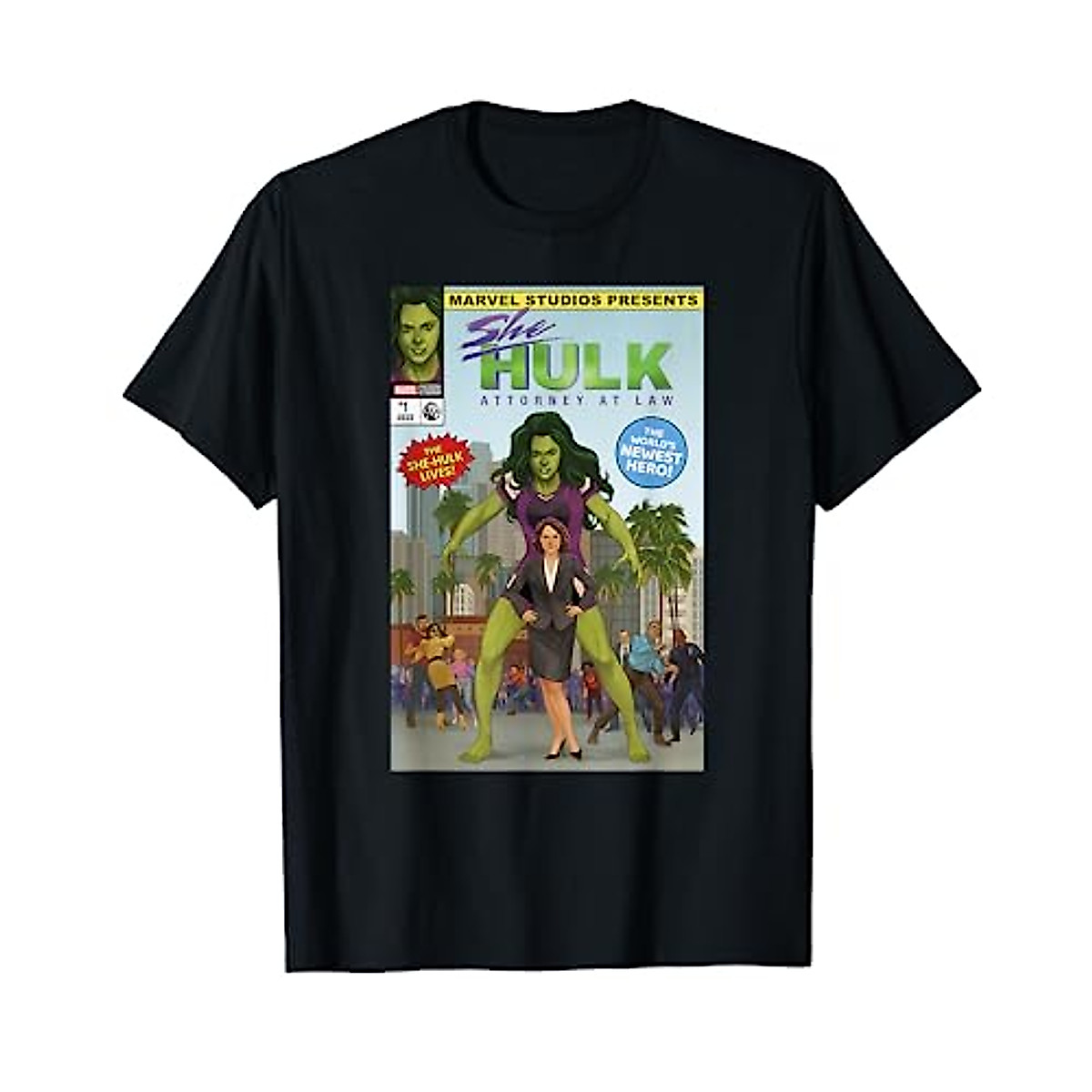 Marvel She-Hulk: Attorney at Law Comic Cover T-Shirt
