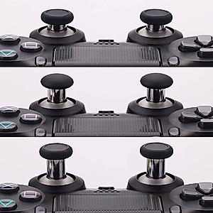 MMOBIEL 8 in 1 Magnetic Metal Thumbsticks Analog Joysticks Maximum Grip Compatible with PS4, PS4 Slim, PS4 Pro Dualshock, Xbox One, Xbox One Elite, Xbox One S Black Incl. (+) and T8 Torx Screwdriver