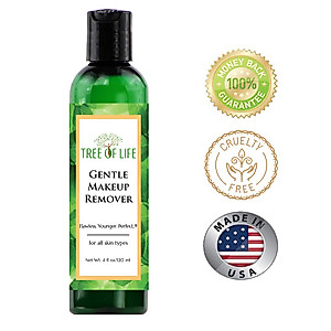 Tree of Life Gentle Makeup Remover for Face and Eye Area, 4 Fl Oz