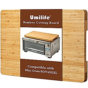 Cutting board Compatible with Breville BOV450XL Mini Smart Toaster Oven, Accessories for Countertop Oven, With Heat Resistant Non-Skid Silicone Feet, Creates Storage Space, Protects Cabinets Cupboard