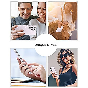 VENINGO Samsung S23 Ultra Case, 3 in 1 Full Body Protective Crystal Transparent S Pen Friendly Design Heavy Duty Hybrid Shockproof Phone Cover for Samsung Galaxy S23 Ultra 5G 6.8" 2023, Glitter Clear