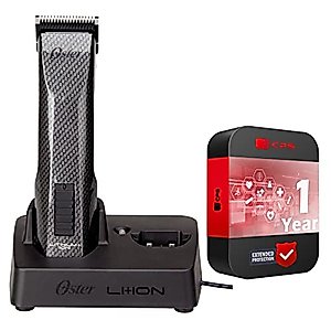 Oster Professional 76550-100 Octane Cordless Clipper + 1 Year Extended Warranty, Unisex Adult