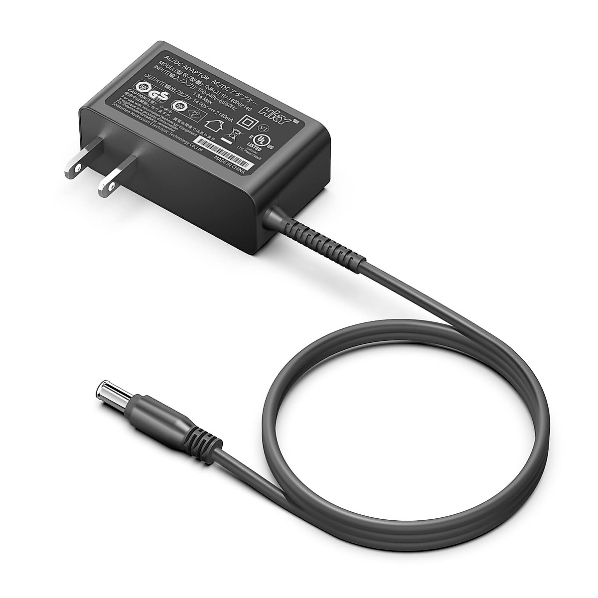 HKY 14V AC Adapter Charger Compatible with Samsung CF390 CF391 CF396 CF398 CF591 Series 22" 24" 27" 32" Curved Screen LED-Lit FHD Monitor lc27f396fhnxza Replacement Switching Power Supply Cord