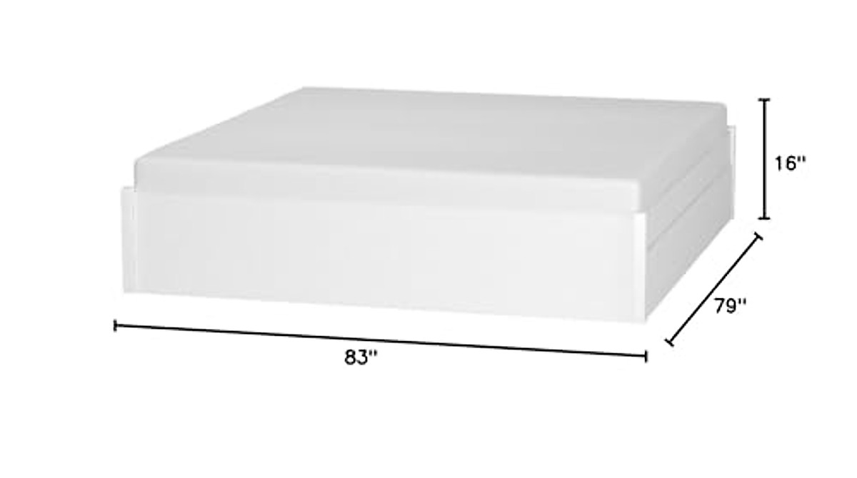 Prepac King 4-Drawer Storage Platform Bed - White