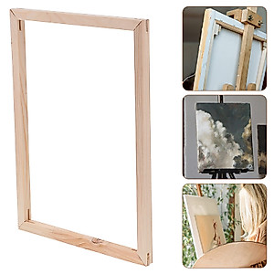 1 Set Canvas Frame Oil Painting Base Frame Practical Oil Canvas Stretcher Canvas Supporting Frame DIY Frame Bars Frame for Oil Paintings DIY Canvas Stretcher Canvas Stretched Frame