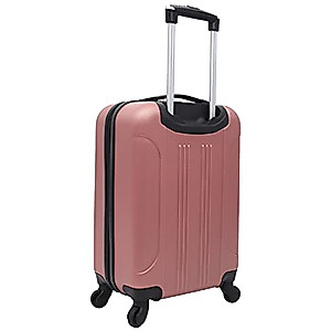 Travelers Club Cosmo Hardside Spinner Luggage, Rose Gold, Carry-On 20-Inch