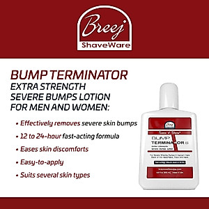 BUMP TERMINATOR Extra Strength Severe Bumps Lotion by Breej, 6.8 fl oz (200 ml)