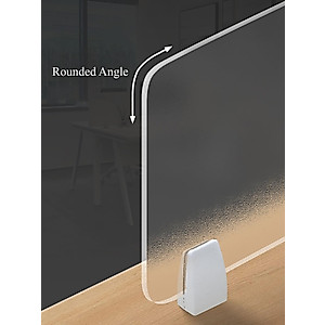 Classroom Office Privacy Desk Dividers, Portable Tabletop Partition Screens Panels for Enhance Workspace Isolation, Desktop Shield Guard Frosted Translucent (Size : 60CMx40CM/23.6INx15.7IN)