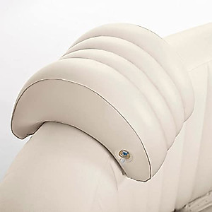 Intex PureSpa Maintenance Cleaning Accessory Kit and Cup Holder with Storage Tray Attachment and Inflatable Removable Headrest Pillows, (2 Pack)