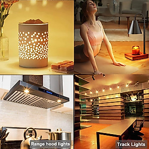 Ivyemons GU10+C 120V 50W Bulb - High Output 500LM GU10 Dimmable Bulb, MR16 GU10 Base Bulbs Warm White GU10 Halogen 50W Bulbs, Long Lasting 50 Watt GU10 Bulbs for Candle Warmer, Track Lighting