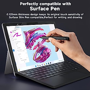 [2 Pack] Anti Blue Light Screen Protector for Microsoft Surface Pro 7+, Pro 7, Pro 6, Pro 5, Pro 4/3, Easy Installation, Scratch Resistant, Ultra HD, Anti Fingerprint, Anti Glare Screen Protector for 12.3 inch Surface Pro 7 Plus/7/6/5/4/3