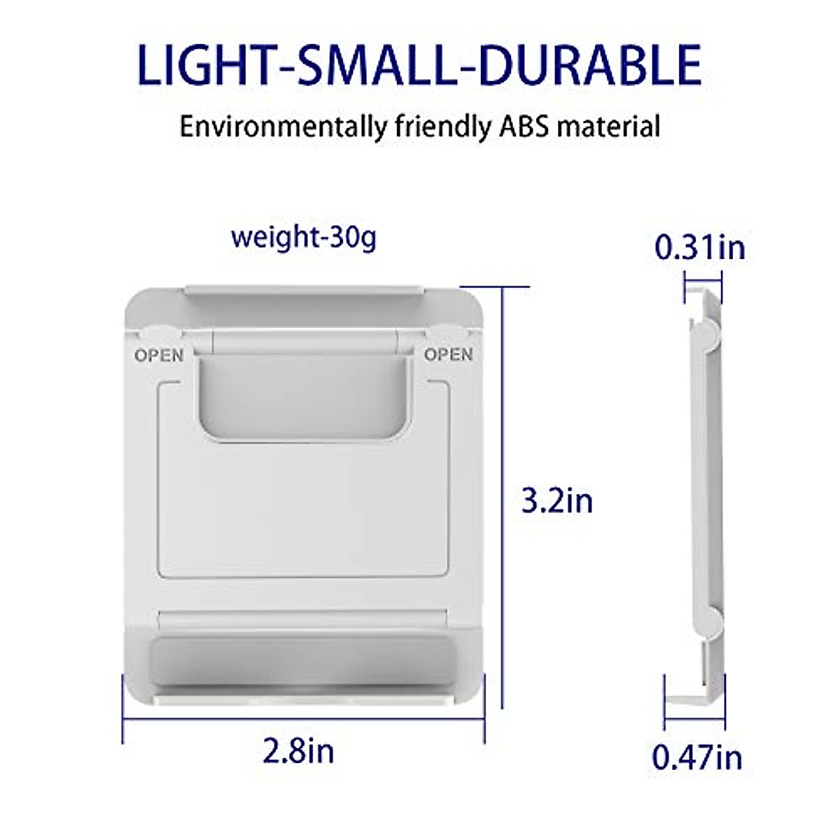 YENIE 6PACK Desktop Cell Phone Stand Holder, Portable Universal Desk Stand for All Mobile Smart Phone Tablet Display