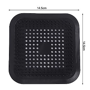 Saterkali 2Pcs Hair Catcher,Floor Sink Strainer with Suction Cups Anti-Clogging Hair Catcher Bathroom Bathtub Shower Drain Protector Kitchen Sink Floor Filter Light Blue