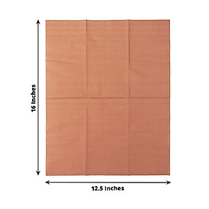 Tableclothsfactory 50 Pack | 2 Ply Soft Terracotta Dinner Party Paper Napkins, Wedding Reception Cocktail Beverage Napkins