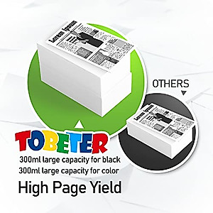 ToBeter Remanufactured 728 XL(Each 300ml) Ink Cartridge Replacement for HP 728 F9J68A F9K17A F9K16A F9K15A, for HP DesignJet T730 (F9A29E) T830 MFP(F9A30A/F9A28A/F9A28D/F9A30D) Printer - 4 Pack