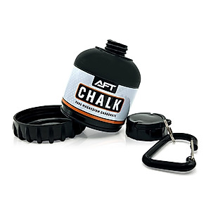 Sports Chalk (On-The-Go) by Arlu Fitness Tech - Gym Chalk, Rock Climbing Chalk, Gymnastics Chalk. Portable, Easy to use and Easy to Refill Container. Less Mess, Premium Grade Chalk with no fillers