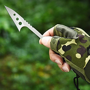 DOHONG Full Tang Hunting Knife, Survival Fishing Camping KNIFE with K Sheath