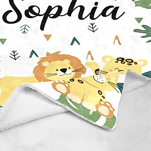 Personalized Baby Blankets, Baby Blankets for Girls with Name, Owl Pattern Baby Blanket, Personalized Gifts Baby Girl Stuff Receiving Baby Blanket, Soft Flannel Baby Blanket