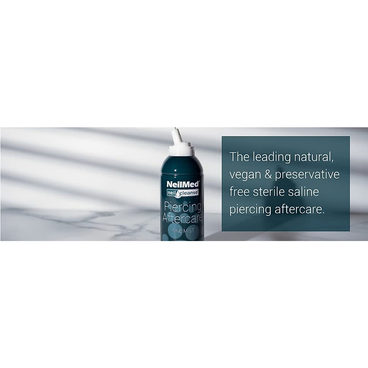 NeilMed NeilCleanse Piercing Aftercare, Fine Mist, 6.3 Fluid Ounce