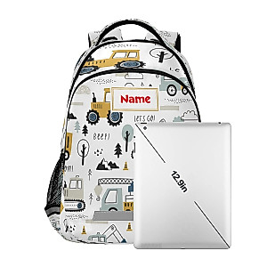 Custom Kid's Name Backpack Bookbag School Bag Travel Bag for Girls Boys Teen