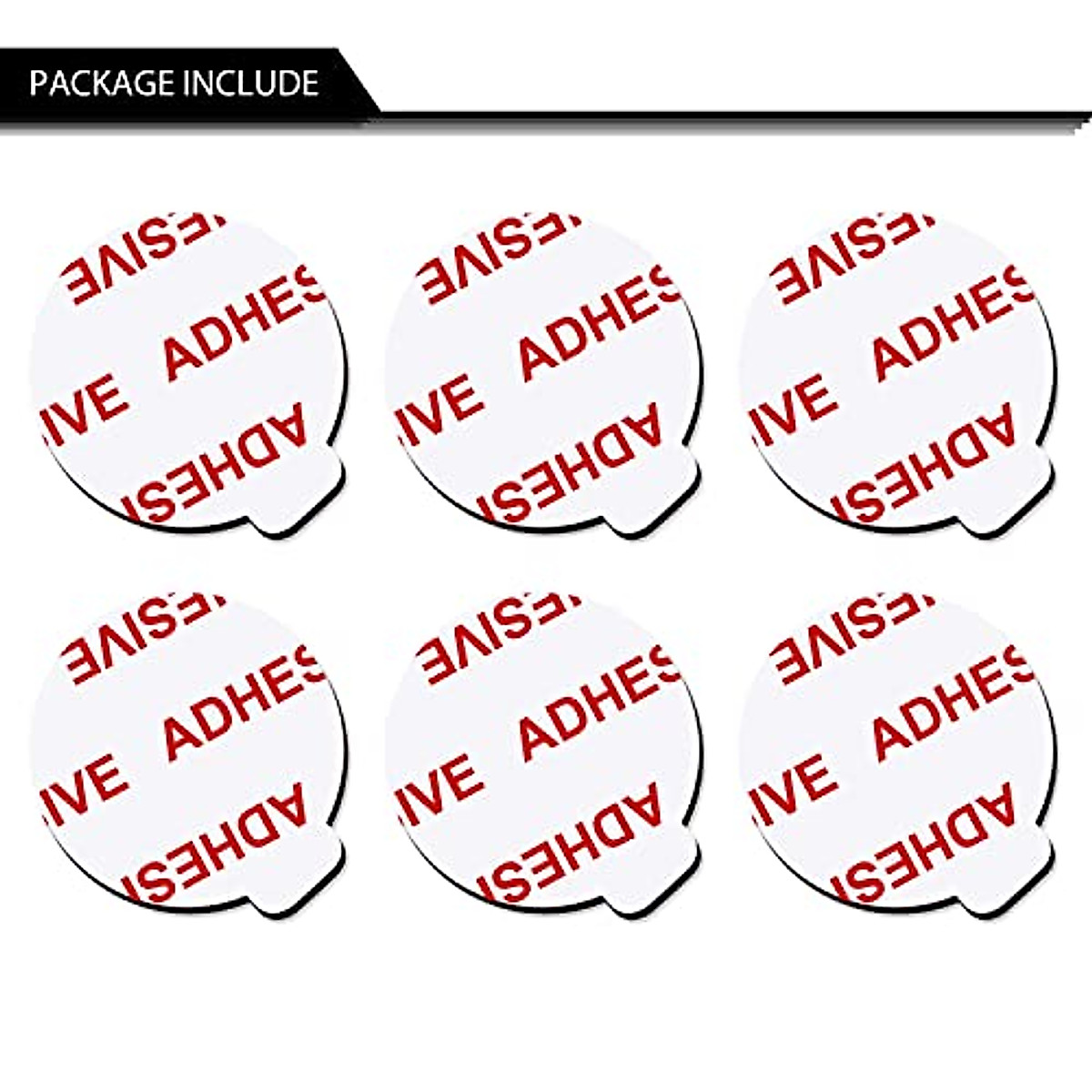 Very High Bond Sticky Adhesive, AZXYI 6 Pack Socket Sticky Adhesive Replacement Kit, Double-Sided Stickers for Collapsible Grips Socket Base