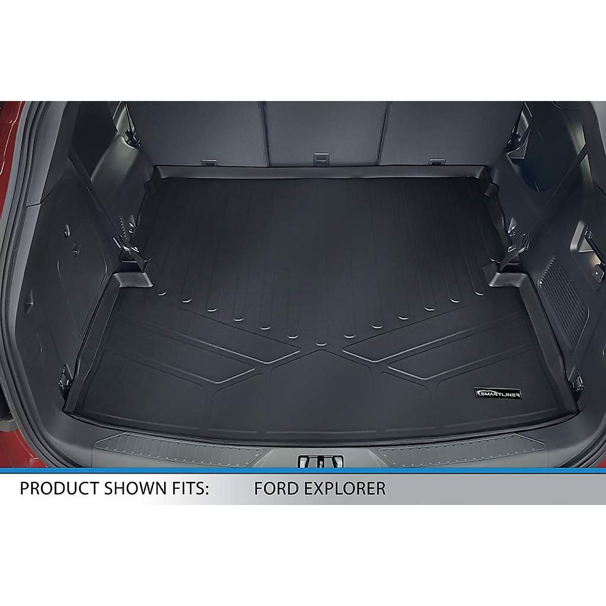 MAXLINER All Weather Custom Cargo Liner Trunk Floor Mat Black Compatible with 2020-2023 Ford Explorer