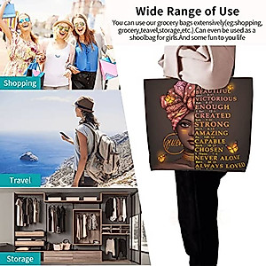 IAGM African American Tote Bags For Women Black Women Shoulder Bag Black Girl Satchel Handbags For Work, Gym