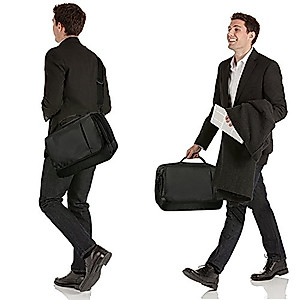 NAVISKAUTO Universal Business Messenger Bag Shoulder Bag for 10.1 inch Dual Portable DVD Player, Laptop and Tablet-Black (10.1 inch)