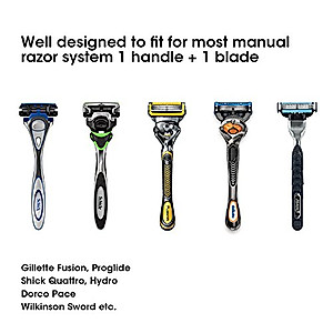 Nincha Manual Razor Travel Case Portable Plastic Manual Razor Trimmer Protector Blue