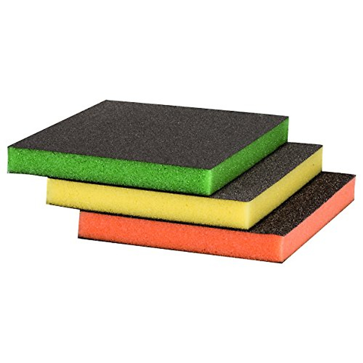 Bosch Professional 3-Piece Sanding Sponge S473 Best for Contour Set (Wood, Plastic and Metal, 98 x 120 x 13 mm, Accessories for Hand Sanding)