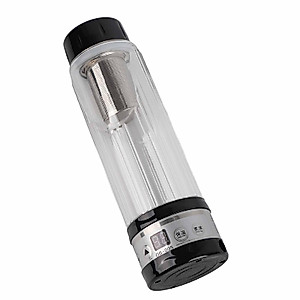 TRAVEL ELECTRIC KETTLE CAR HEATING CUP HOLDER | BOIL WATER IN CAR | 12V / 24V 95W 420ML | FORNOODLES, TEA, COFFEE | CRYSTAL HEATER | BOROSILICATE GLASS INNER TANK (Black)