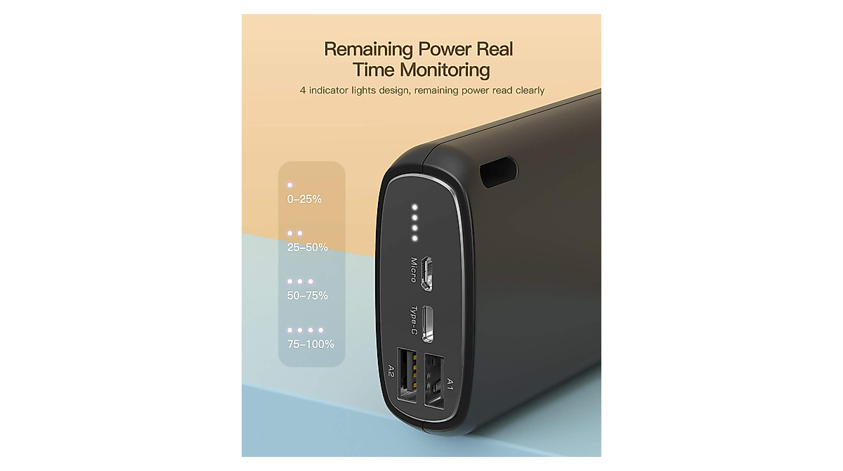 Kuulaa Portable Chargers | 5000mAh & 26800mAh Power Banks Dual USB