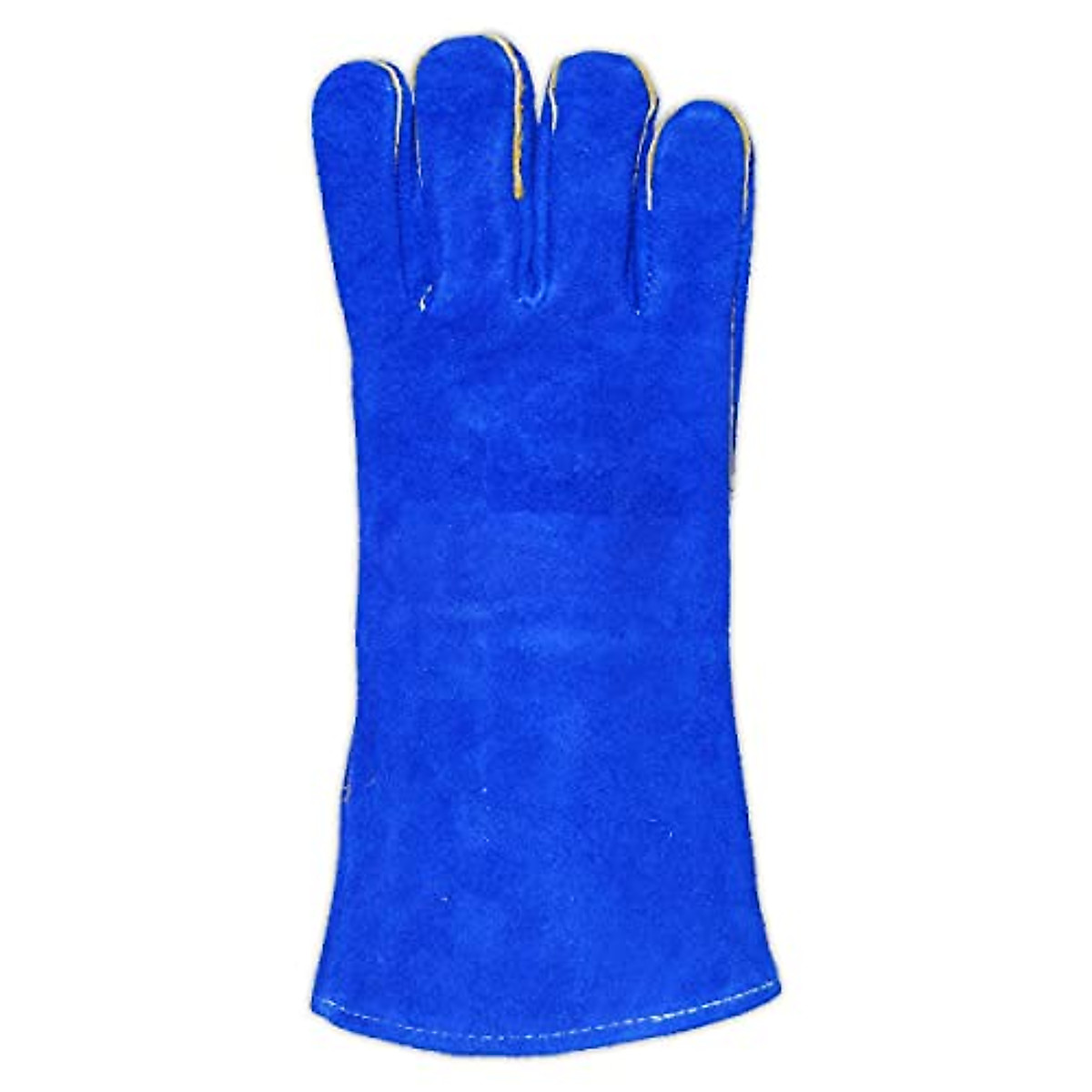 MAGID M1018 WeldPro Shoulder Split Cow Leather Welding Gloves, Standard, Blue (12 Pair)
