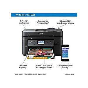 15"x15" 5in1 Professional Sublimation Heat Transfer Machine WF-2860 Printer CISS KIT