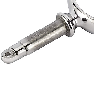 NovelBee 2pcs of 316 Stainless Steel Round Boat Oarlock Socket Side Mount Rowlock Paddle Brackets (Horn I.D:2")