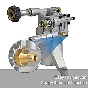 Surmountway 3000 PSI Pressure Washer Pump Vertical 7/8" Shaft Replacement Power Washer Pump 2.3 GPM for 308653052,308653006, 202274GS（Vertical）
