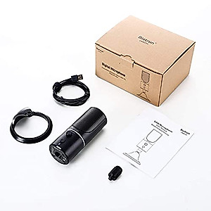 Bietrun UMKF01 Noise Reduction USB Microphone, Cardioid Pickup Pattern, Plug and Play, Adjustable Heavy-Duty Stand, 1-Year Warranty