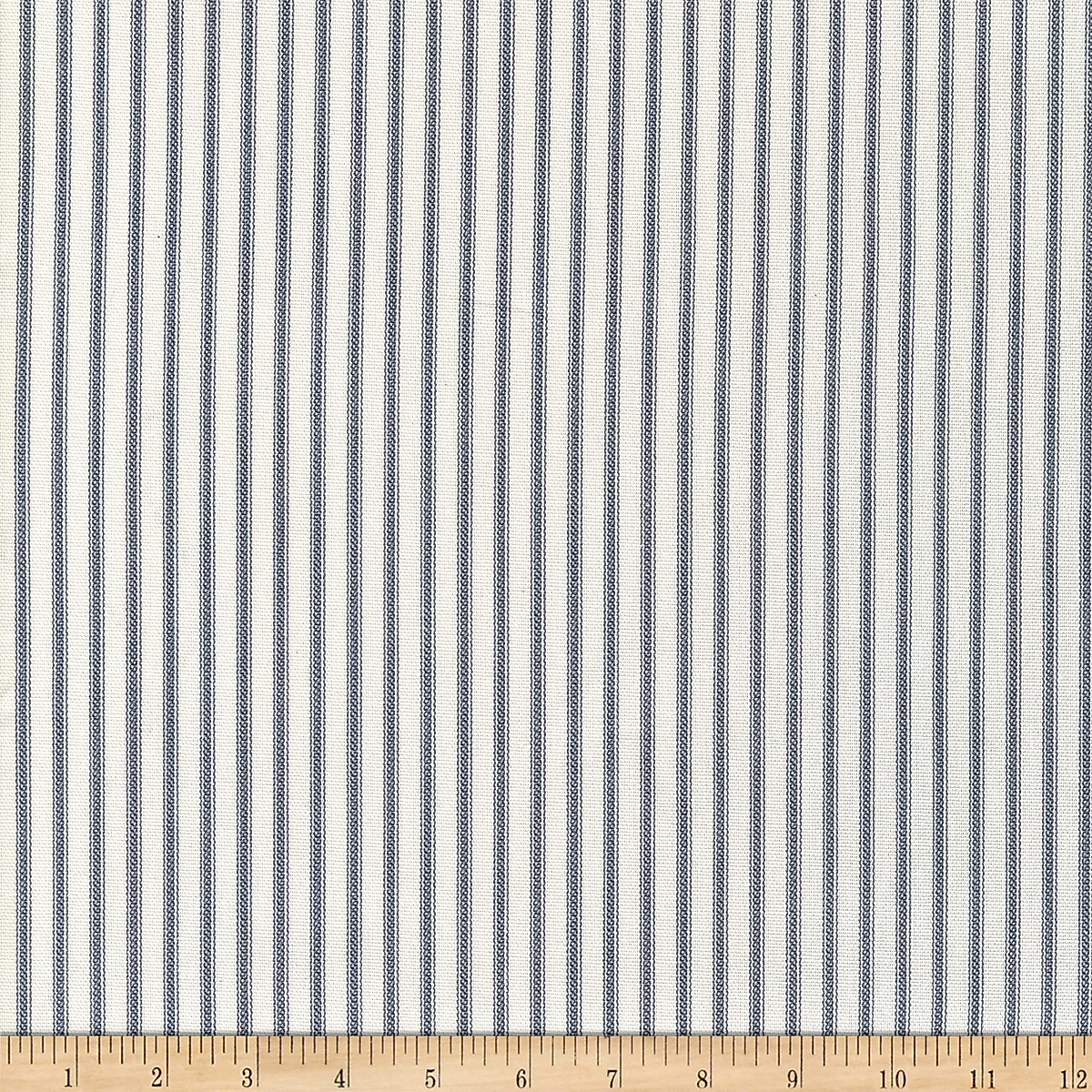 Magnolia Home Fashions Berlin Ticking Stripe Duck Slate Grey, Fabric by the Yard