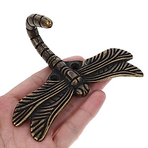 Cabilock Clothes Hangers Clothes Rack Hooks Dragonfly Shape Hook Wall Storage Hook Decorative Wall Hook Household Wall Hook Dragonfly Hook Key Hanger Towel Hook Zinc Alloy Clothing Key Hook