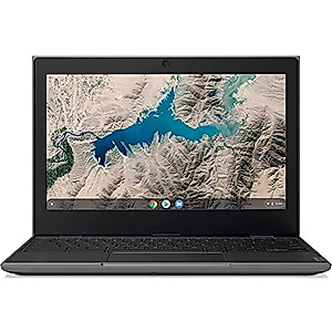 Lenovo 100e 2nd Gen 11.6" Rugged & Spill Resistant Laptop HD Chromebook Laptop, MT8173 CPU, 4GB LPDDR3 RAM, 32GB eMMC TLC SSD, 720P HD Camera, Black, Chrome OS (Renewed)