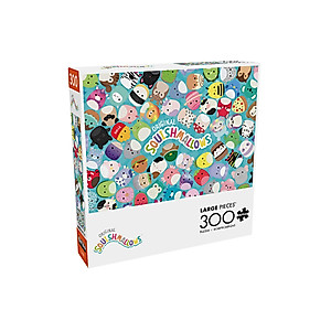 Buffalo Games - Squish Mallow - Squishmallow Friends - 300 Piece Jigsaw Puzzle for Adults Challenging Puzzle Perfect for Game Nights - Finished Size is 21.25 x 15.00