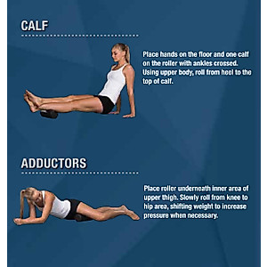 Pro-Tec Athletics High Density Foam Rollers, 4 by 12-Inch, Black