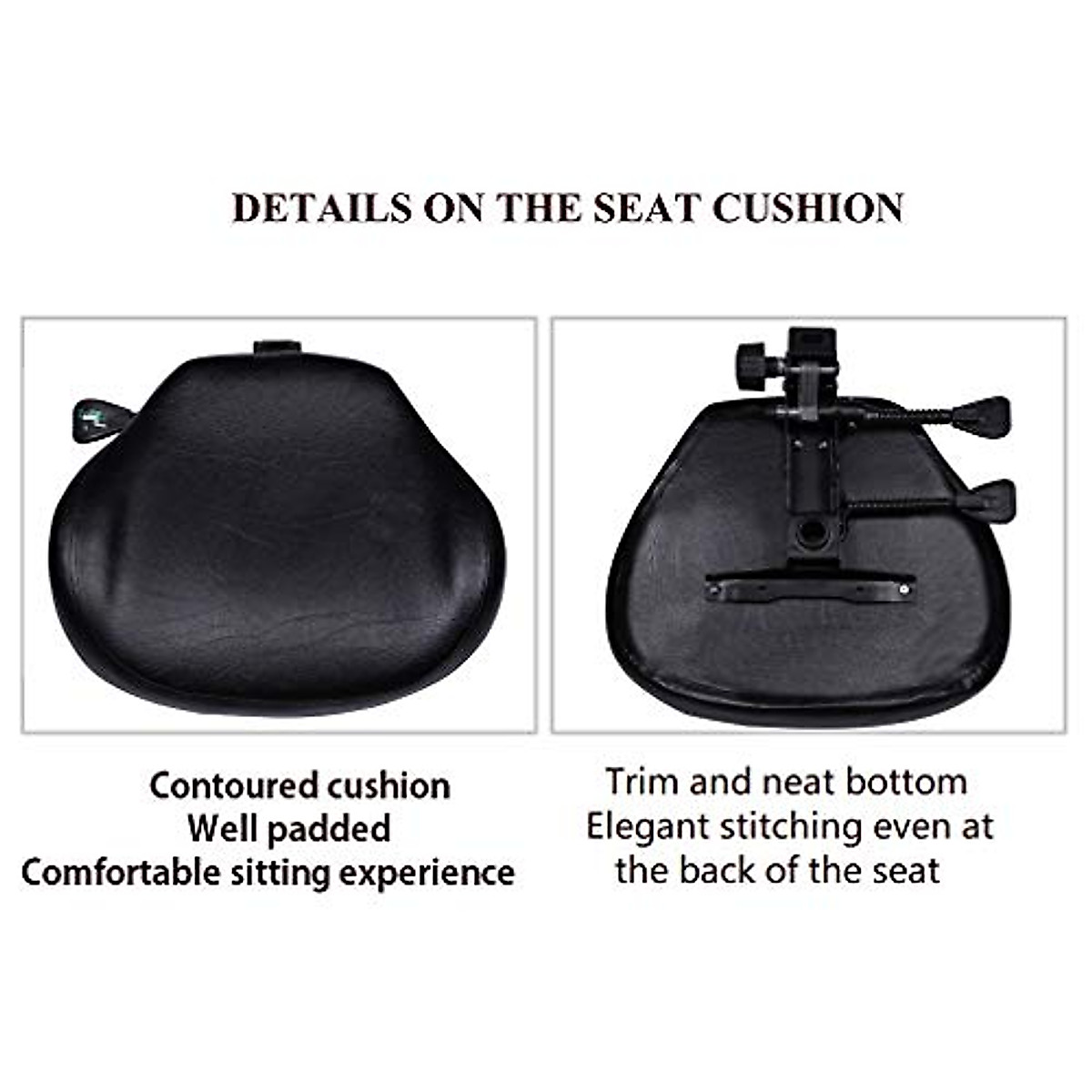 Kaleurrier Adjustable Stools Drafting Chair with Backrest & Foot Rest,Tilt Back,Peneumatic Lifting Height,Swivel Seat,Rolling wheels,for Studio,Dental,Office,Salon and Counter,Home Desk Chairs (Black)