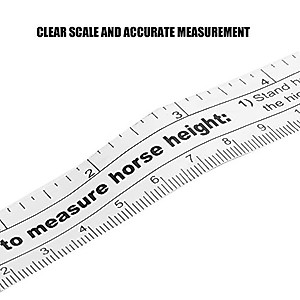 Horse Height Measure Tape Horse Height Measuring Stick Measure Animal Height, for Measurement of Animal Bu and Weight Measurement Tape Tape Measure Body Body Tape