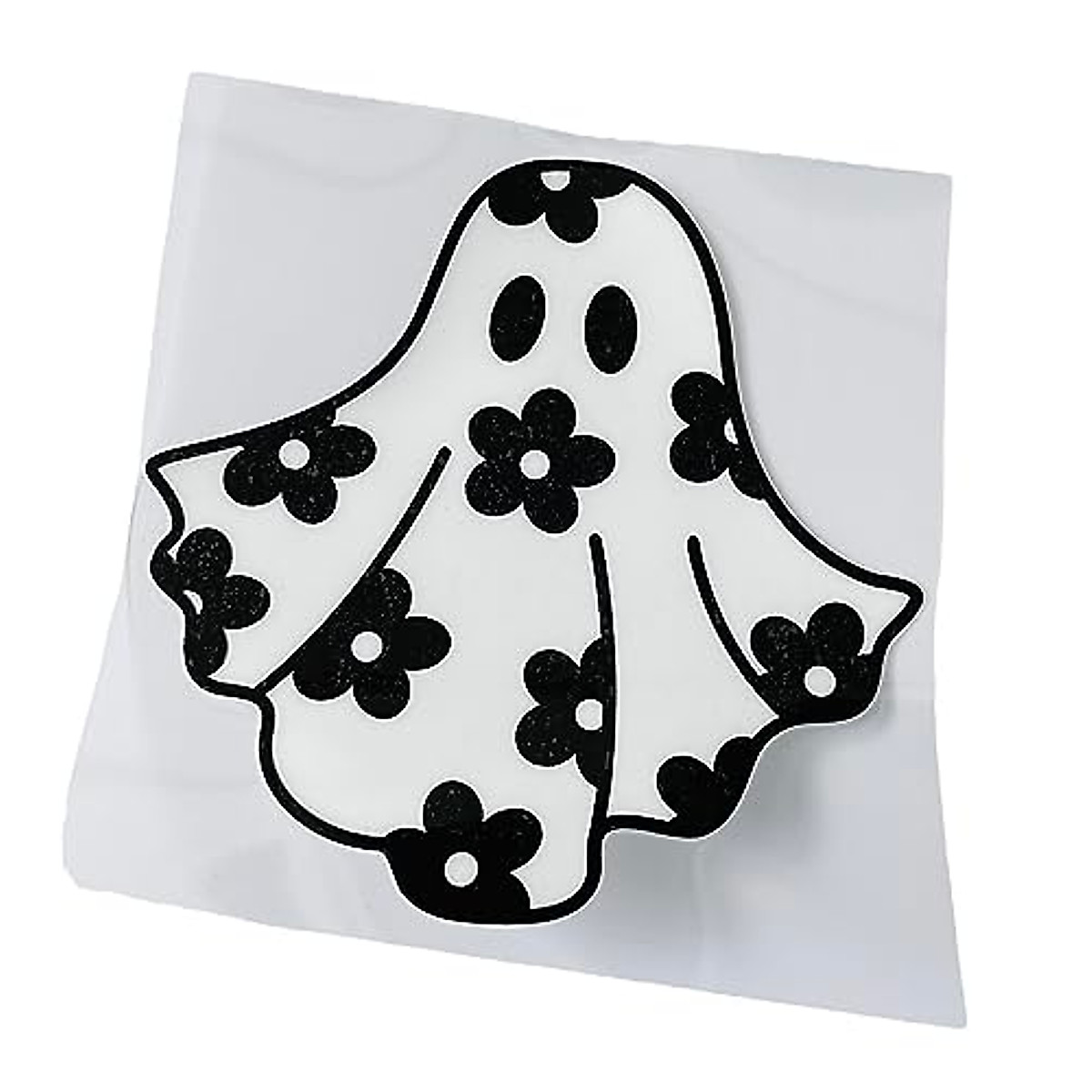 Halloween Ghost UV DTF Transfers, 4x4in Set of 8, Rub on Transfers Stickers for Crafting, DIY Waterproof Decals UV DTF Transfer Sticker for 16OZ Glass Cups