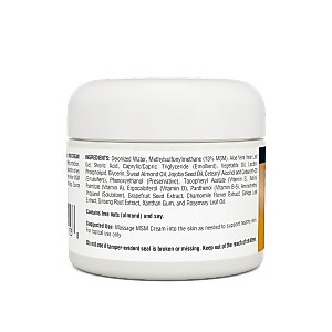 Source Naturals MSM Cream - Contains Vitamin E and Ginkgo - 2 oz